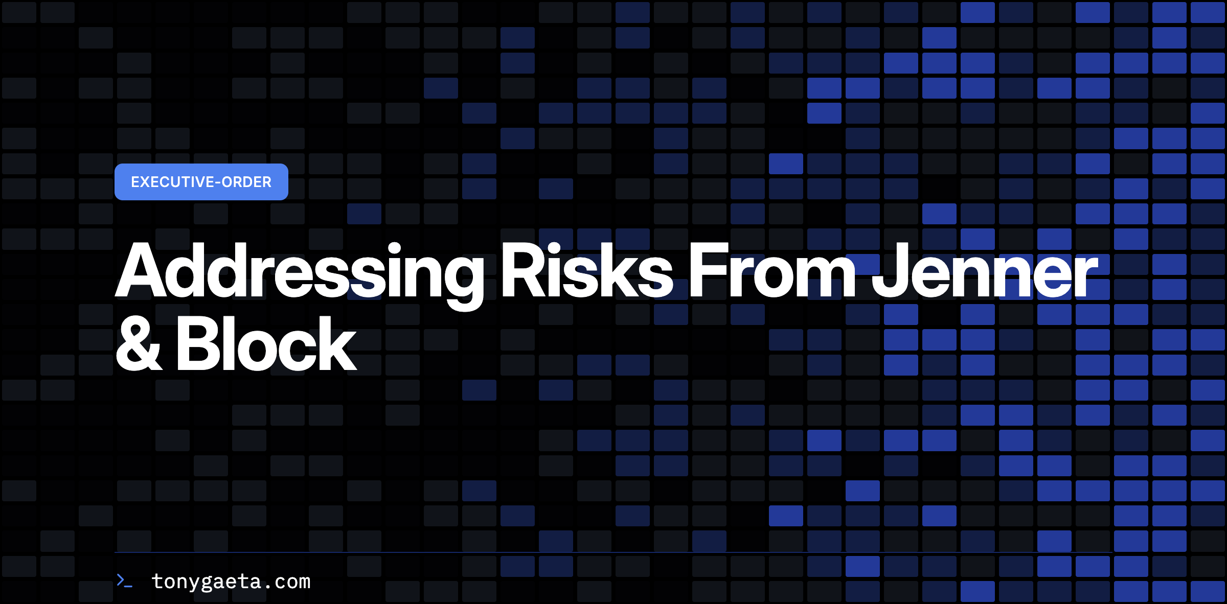 Addressing Risks From Jenner & Block | Tony Gaeta