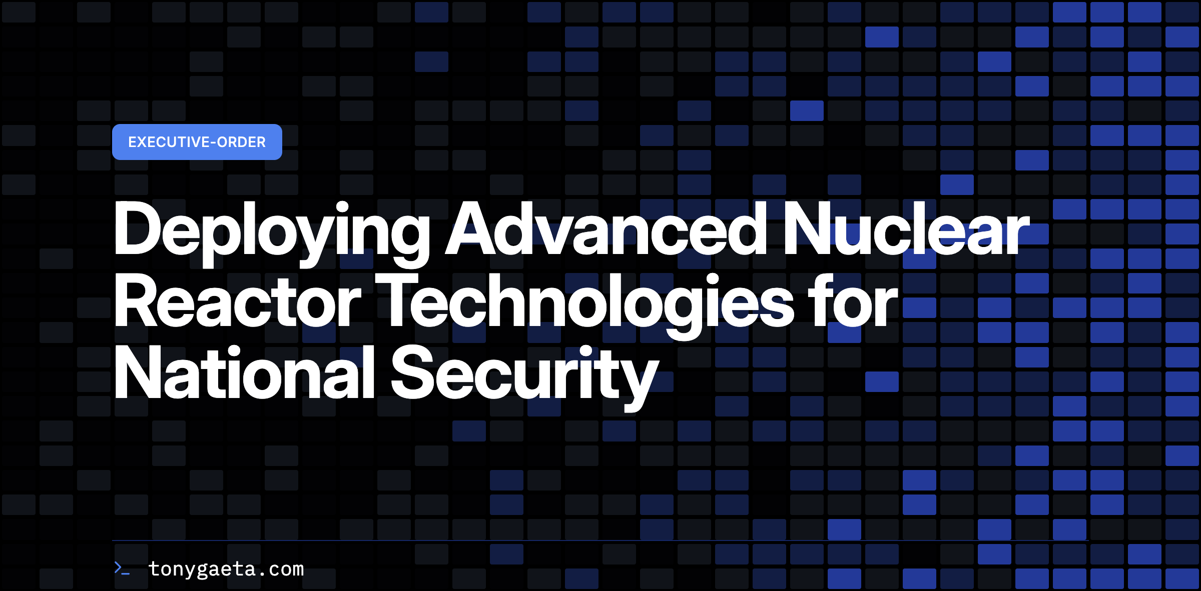 Deploying Advanced Nuclear Reactor Technologies for National Security ...