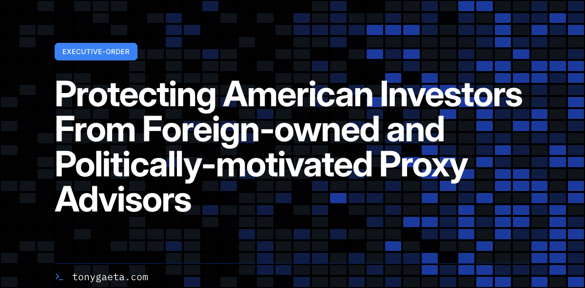 Protecting American Investors From Foreign-owned and Politically ...