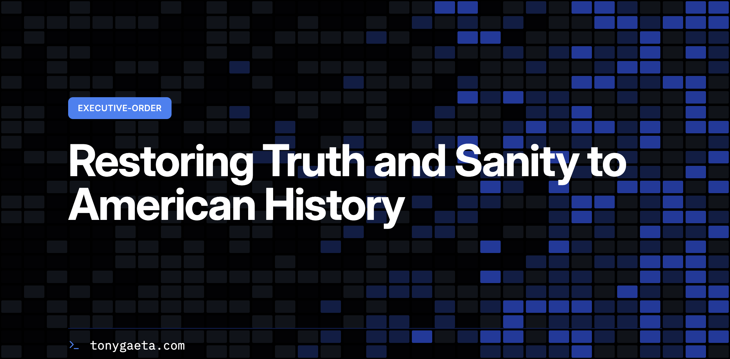 Restoring Truth and Sanity to American History | Tony Gaeta