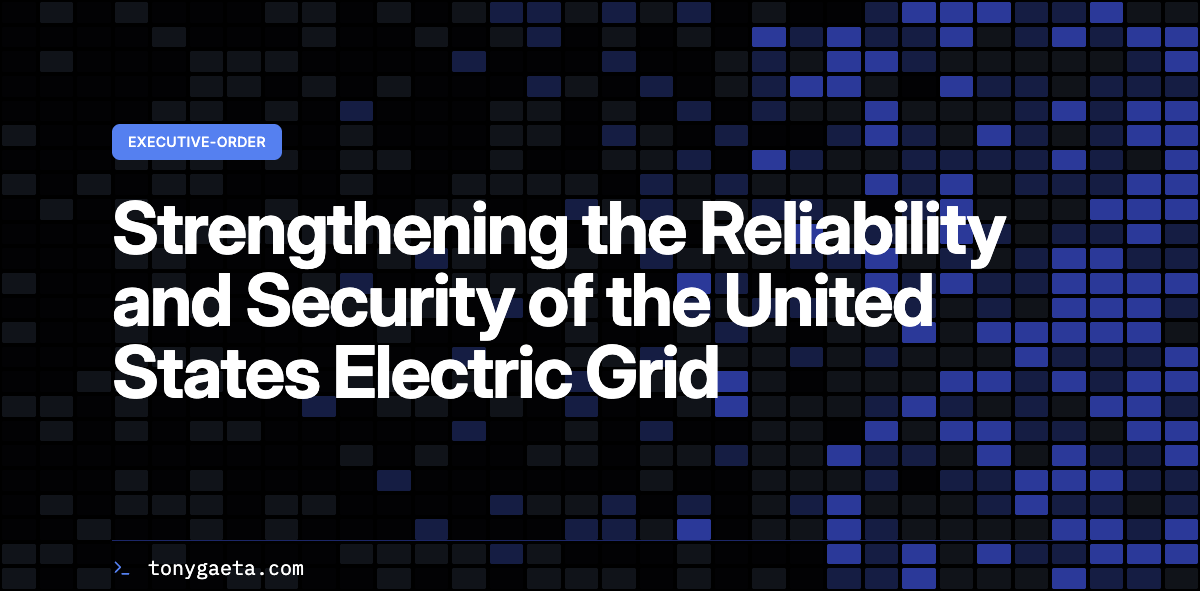 Strengthening the Reliability and Security of the United States ...